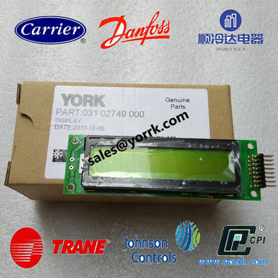 YORK chiller central air conditioning spare parts 031-02749-000 display supplier