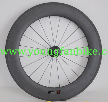 Best quality 700c  88MM Carbon clincher wheelset with width 23mm fixed gear for track bike