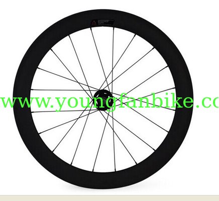 Best quality 700c 60MM Carbon clincher wheelset with width 23mm fixed gear for track bike