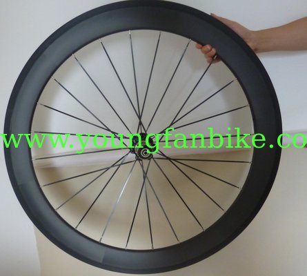 Hot sale cheaper YOUNGFANBIKE 700c 60MM Carbon clincher wheelset width 23mm for road bike