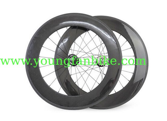 Best pirce Chinese700c 88MM Carbon Tubular wheelsets with width 23mm fixed gear track bike