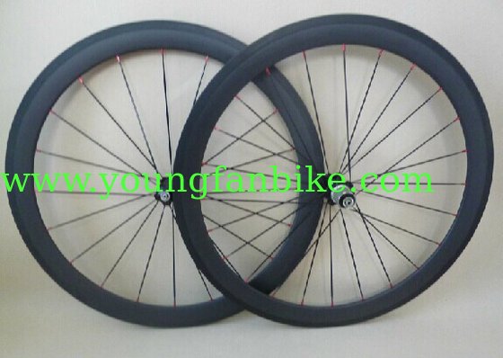 Hand built cheap Wheel Material 50mm*23mm 700c full carbon rim clincher road bike wheelset