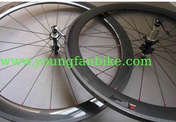2014  YOUNGFANBIKE famous super light50mm Tubular 700c road bike carbon wheel 23mm width