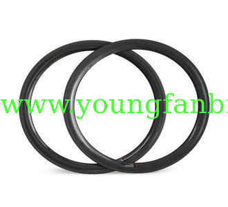 100% Hand built cheap 3K/MATT Wheel 50mm*23mm 700c full carbon rim clincher road bike Rims