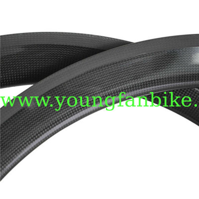 100% Hand built cheap 3K/MATT Wheel 50mm*23mm 700c full carbon rim clincher road bike Rims
