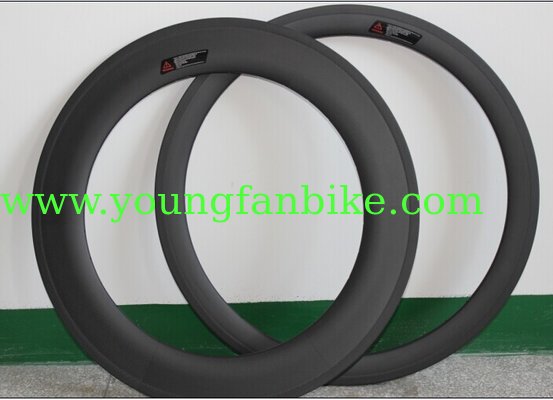 2014 YOUNGFANBIKE 700C 88mm clincher rims road/track bike wheel ud/3k matte width 23mm