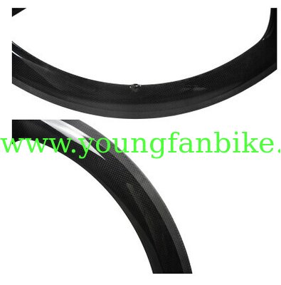 New Hot sale 700c 3k/UD matt Curve tri-spokes carbon clincher  for road &track bike wheel
