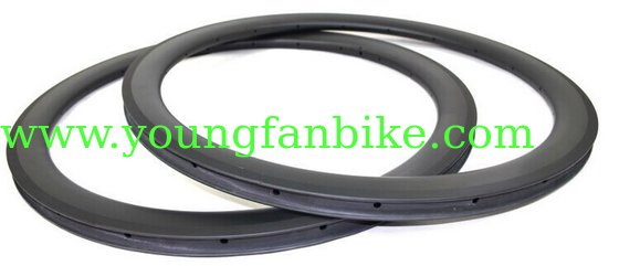 700C 50mm clincher rims Super Light cycling carbon wheels 25mm rim with light weight 500g