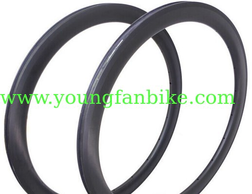 hot sale light bike carbon rims 50mm clincher rims 25mm width with Basalt braking surface