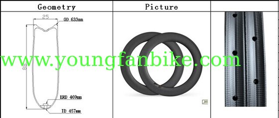 Chinese88mm  tubular carbon rim 25mm width 700C high quality fast shipping New arrival rim