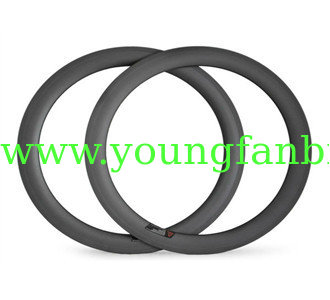 New design carbon rim 25mm wide U shape 60mm Tubular carbon rim 700C carbon bicycle rim
