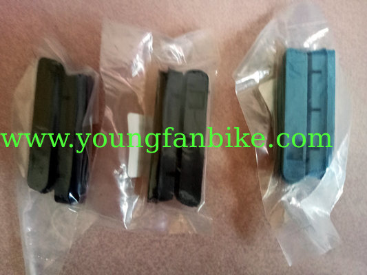 Brake Pads Cork Wood Material replacement for Carbon Rim Use with Shimano/Campgnolo Cassette promotion Blue Brown Black