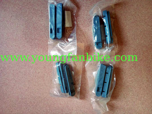 Brake Pads Cork Wood Material replacement for Carbon Rim Use with Shimano/Campgnolo Cassette promotion Blue Brown Black