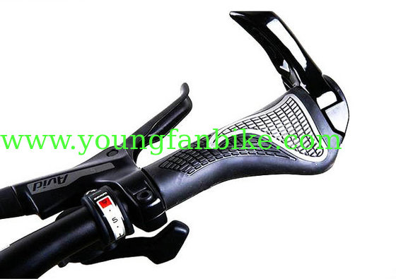 New Design Bicylce MTB bike TPR Rubber&Alloy Sheep Angle Grips Ergonomic Components Bar End Handlebars Push On Soft Grip