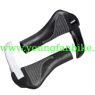 New Design Bicylce MTB bike TPR Rubber&Alloy Sheep Angle Grips Ergonomic Components Bar End Handlebars Push On Soft Grip