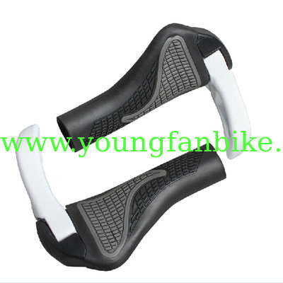 New Design Bicylce MTB bike TPR Rubber&Alloy Sheep Angle Grips Ergonomic Components Bar End Handlebars Push On Soft Grip
