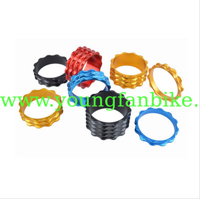 Alloy material 5/10/15/20mm MTB Mountain Bikes Road Bicycles Aluminum CNC Headset Stem Spacer 28.6mm Fork Washer Cap
