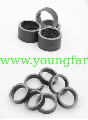3k mattfull Carbon Fibre Fork Bowl Headset  Mountain Bike Washer Headparts Backup Ring weight 5/10/15/20mm