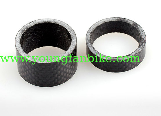 3k mattfull Carbon Fibre Fork Bowl Headset  Mountain Bike Washer Headparts Backup Ring weight 5/10/15/20mm