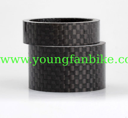 3k mattfull Carbon Fibre Fork Bowl Headset  Mountain Bike Washer Headparts Backup Ring weight 5/10/15/20mm