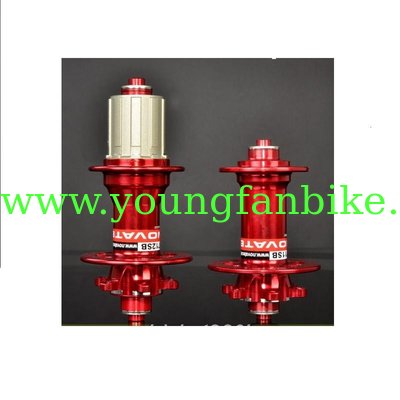 Novatec Hub D711SB D712SB ultra-light disc brake bearing MTB mountain bike hubs 28h 32h Red Black color with Skewers