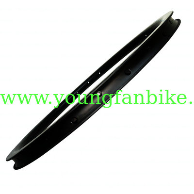 Full Carbon BMX Clincher Rim 520mm 24inch 35mm Depth 23mm Width Small Bike Wheel Basalt Braking Surface Clincher Tires R