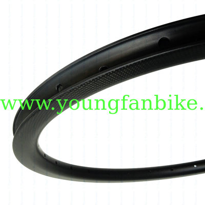 Full Carbon BMX Clincher Rim 520mm 24inch 35mm Depth 23mm Width Small Bike Wheel Basalt Braking Surface Clincher Tires R