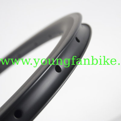 20inch BMX Rims 38mm Clincher Carbon fibre small wheels 406mm 23mm wide mini performance bike bmx wheels 3k matte finis