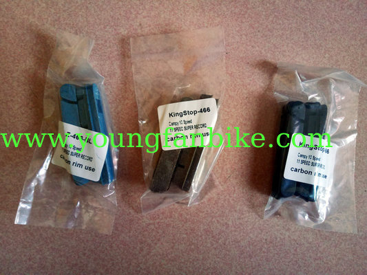 BLUE Color brake pads replacement for carbon road bike wheel cork wood material shiman &campygnolo cassette body