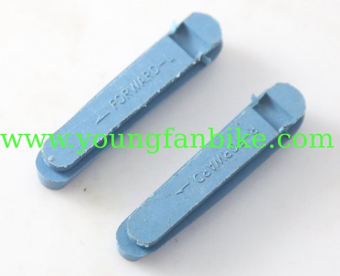 BLUE Color brake pads replacement for carbon road bike wheel cork wood material shiman &campygnolo cassette body