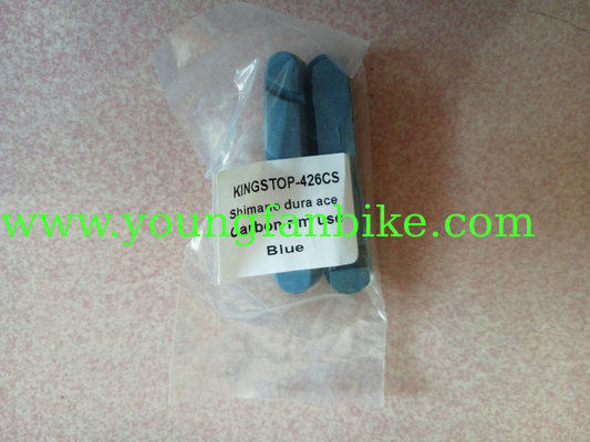 BLUE Color brake pads replacement for carbon road bike wheel cork wood material shiman &campygnolo cassette body