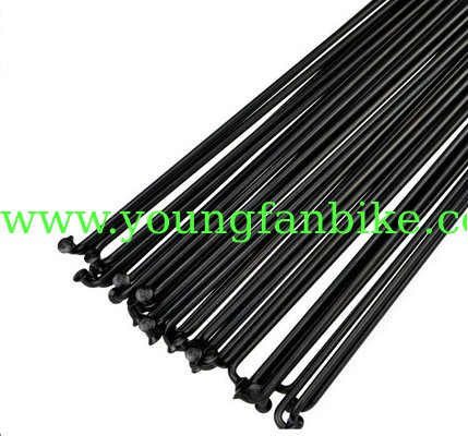 DT champion spoke 2.0/1.8 round spoke J-bend /straight pull head spokes 210-310mm black/silver color