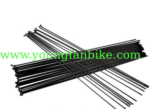 DT champion spoke 2.0/1.8 round spoke J-bend /straight pull head spokes 210-310mm black/silver color