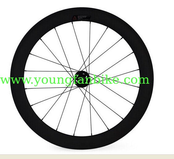 2014hot sale  700c 60MM Carbon clincher wheelset with width 23mm fixed gear for track bike