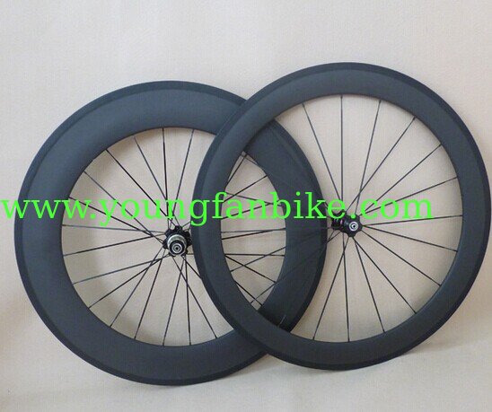 3k/matt  700c front 60+rear 88MM Carbon clincher wheelset width 23mm for road bike wheels