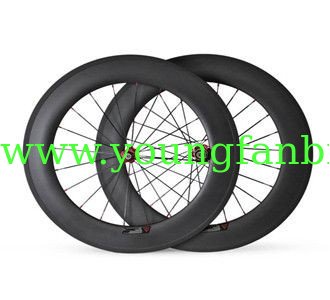 Hot sale cheaper YOUNGFANBIKE 700c 88MM Carbon clincher wheelset width 23mm for road bike