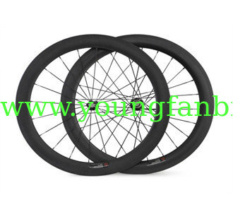 carbon China700c 60mm wheels tubular with 100% hand bulit 3k /matt /glossy finishroad bike