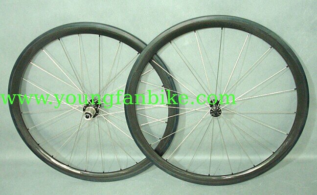 Chinese factory strong cheap 50mm Tubular 700c road bike carbon wheel 23mm width bicycle