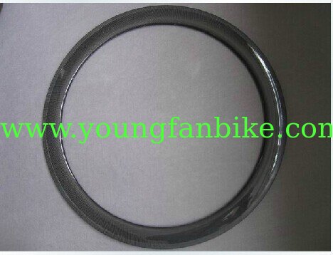 Superlight 700c 50mm carbon rims only 370g tubular /clincher road bike widht 23mm bicycle