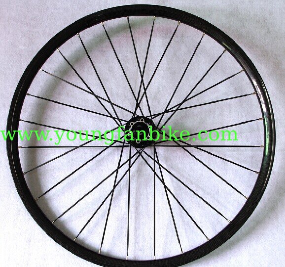 Hot sale strongest mtb 26inch bike carbon25*25MM clincher wheelset for mountain bicycle