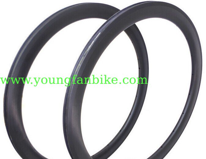 2014YoungFanbike New carbon rims 700c 50mm clincher rims 25mm width for road bike wheel
