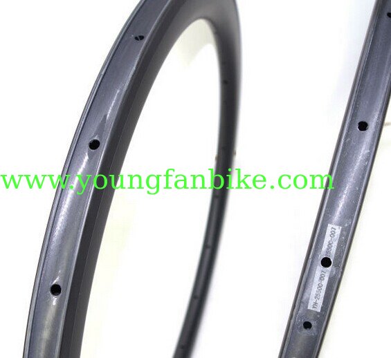 700C 50mm clincher rims Super Light cycling carbon wheels 25mm rim with light weight 500g