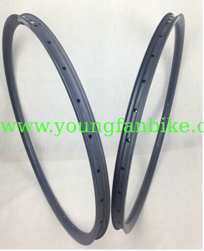 29" mtb carbon rims hookless full carbon rims 23x30.2 mm wide straight flange carbon rim