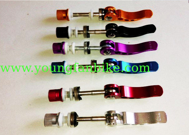 Outdoor Bicycle Quick Release Aluminium Alloy Bike Seat Post Clamp Skewer Bolt Mountain Bike Road Bike Seat Tube Clamp
