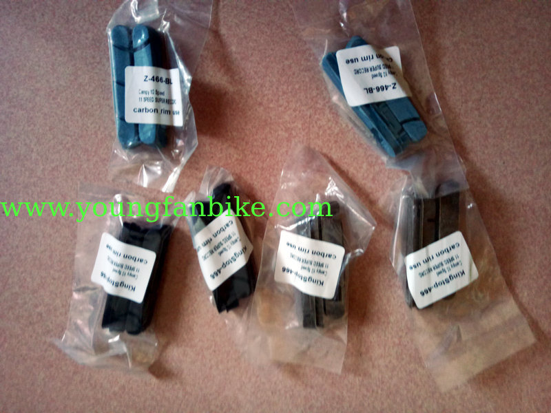 Brake Pads Cork Wood Material replacement for Carbon Rim Use with Shimano/Campgnolo Cassette promotion Blue Brown Black