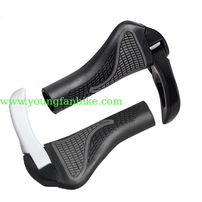 New Design Bicylce MTB bike TPR Rubber&Alloy Sheep Angle Grips Ergonomic Components Bar End Handlebars Push On Soft Grip