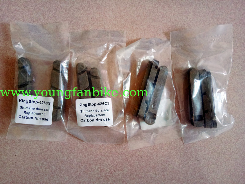 brown Color brake pads replacement for carbon road bike wheel cork wood material shiman &campygnolo cassette body