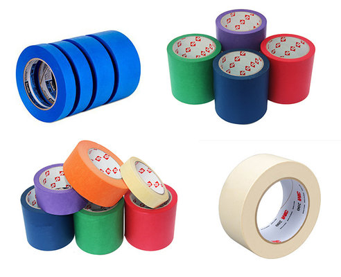 Masking Tape Made of Easy-to-tear Paper Backed with Relatively Weak Adhesive