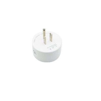 Wireless wifi mini timer function white power socket smart plug with alexa voice enabled control