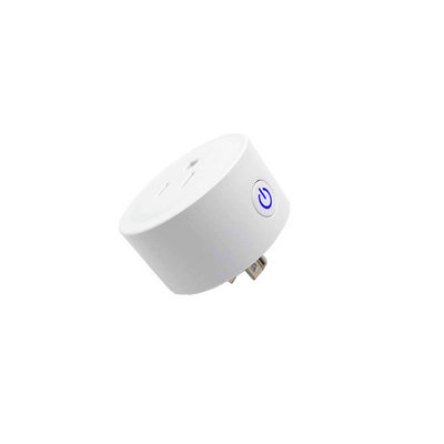 Wireless wifi mini timer function white power socket smart plug with alexa voice enabled control